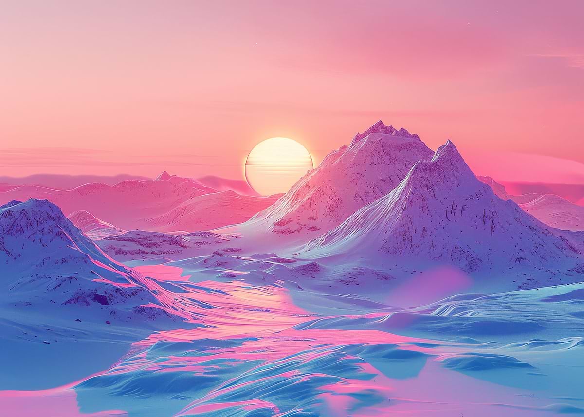 'Vaporwave Sunset' Poster, picture, metal print, paint by wellyans ...