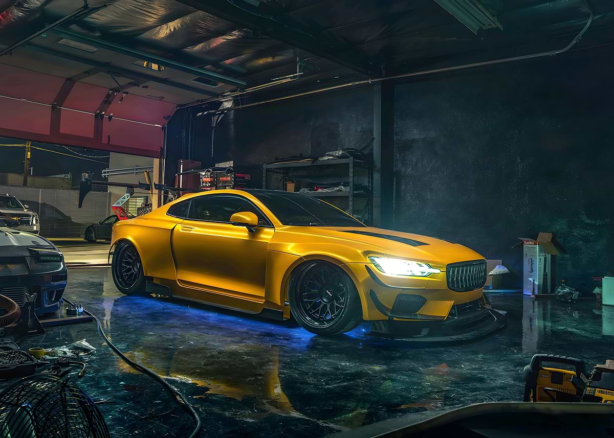 'Polestar NFS' Poster, picture, metal print, paint by digital fantasy ...