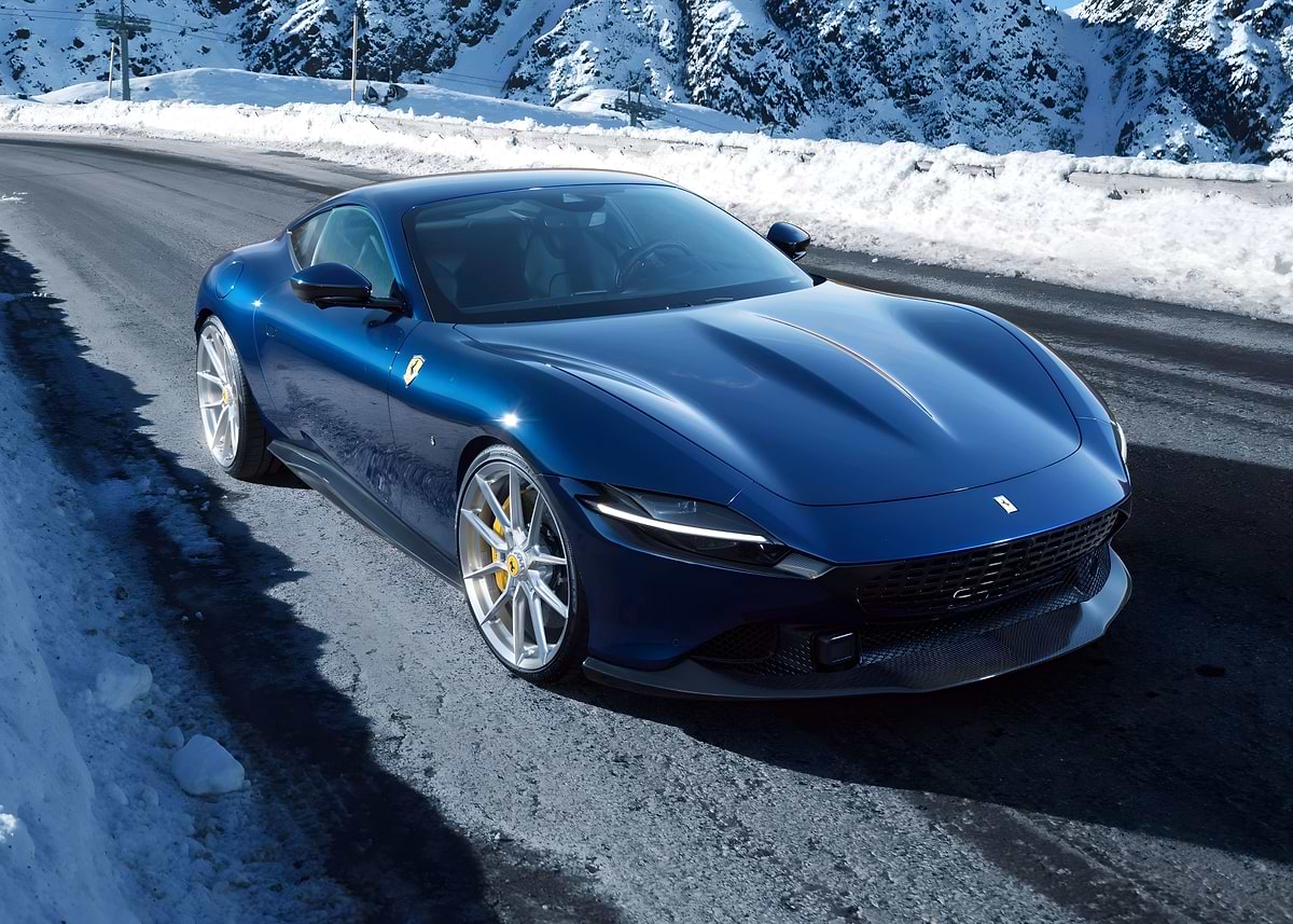 'Ferrari Novitec Roma 2021 ' Poster, picture, metal print, paint by ...