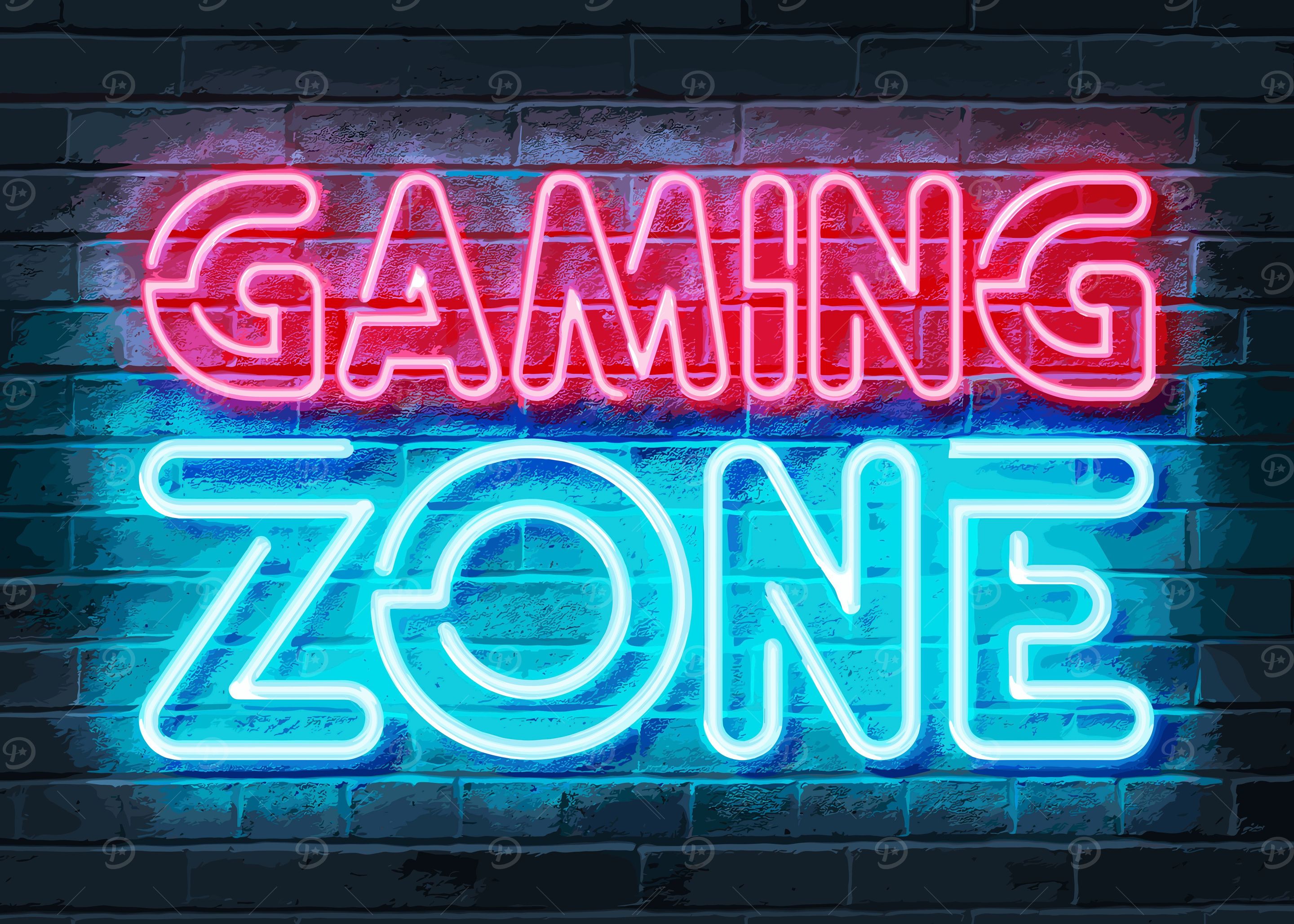 'Gaming Zone' Poster, picture, metal print, paint by Small X | Displate