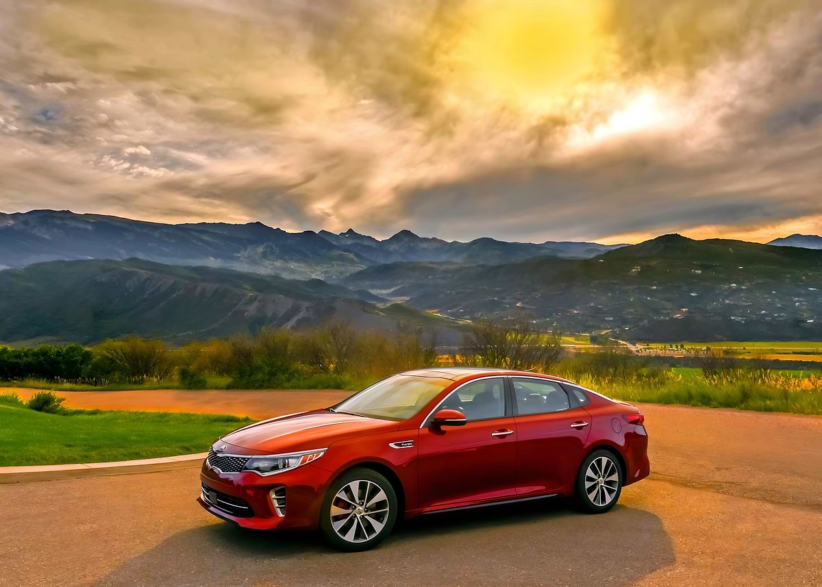 'KIA Optima' Poster, picture, metal print, paint by Indi Creator | Displate