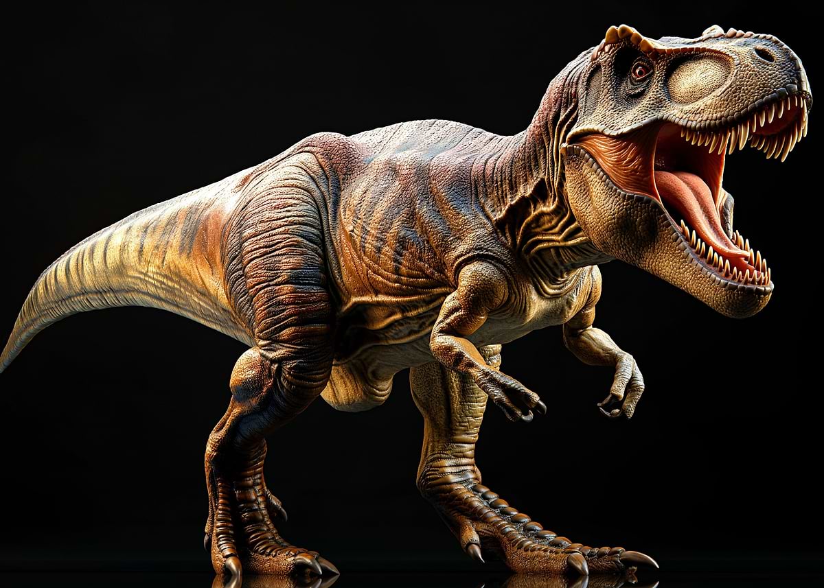 'TRex' Poster, picture, metal print, paint by FotoRichter | Displate