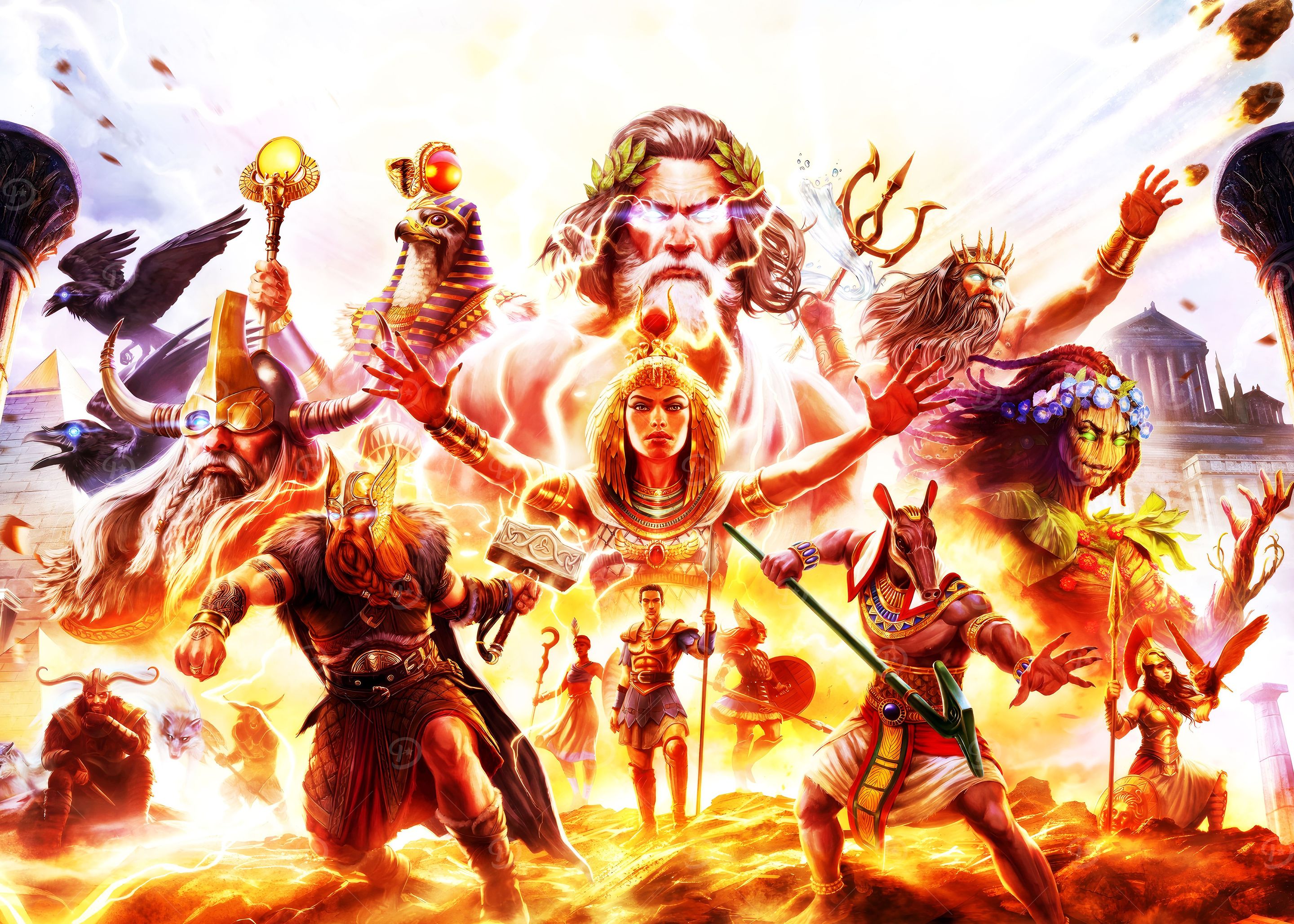 'agg of mythology retold b' Poster, picture, metal print, paint by last ...