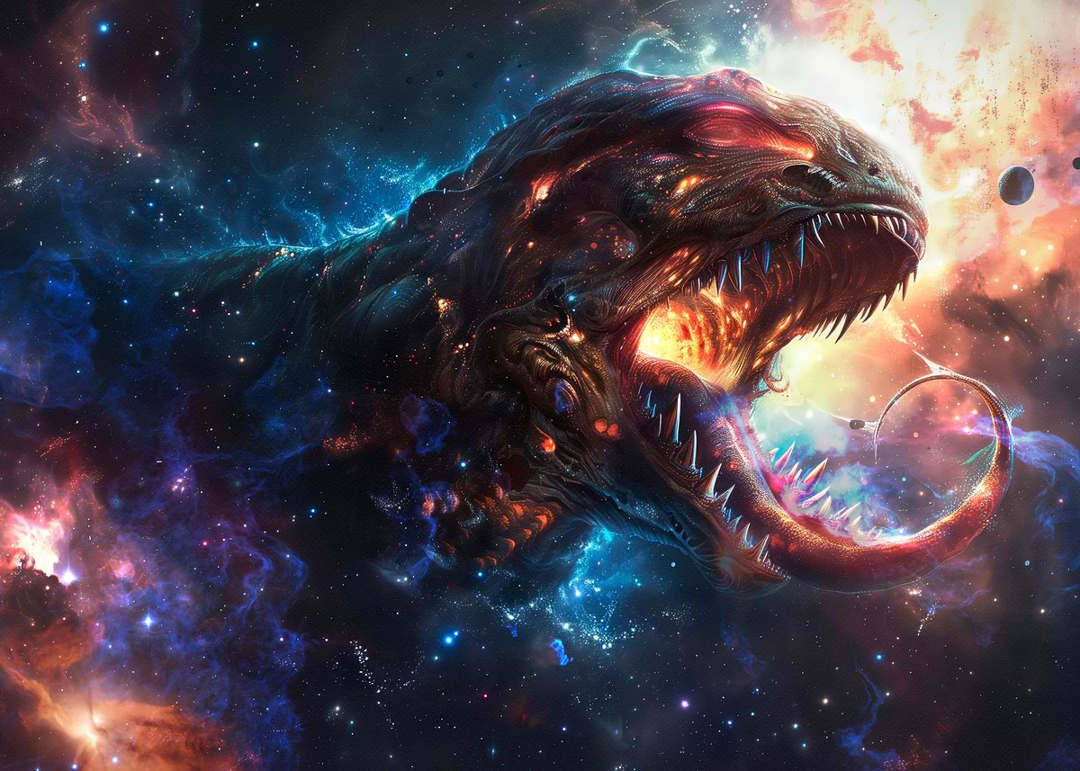 'Devourer of Stars' Poster, picture, metal print, paint by The creative ...