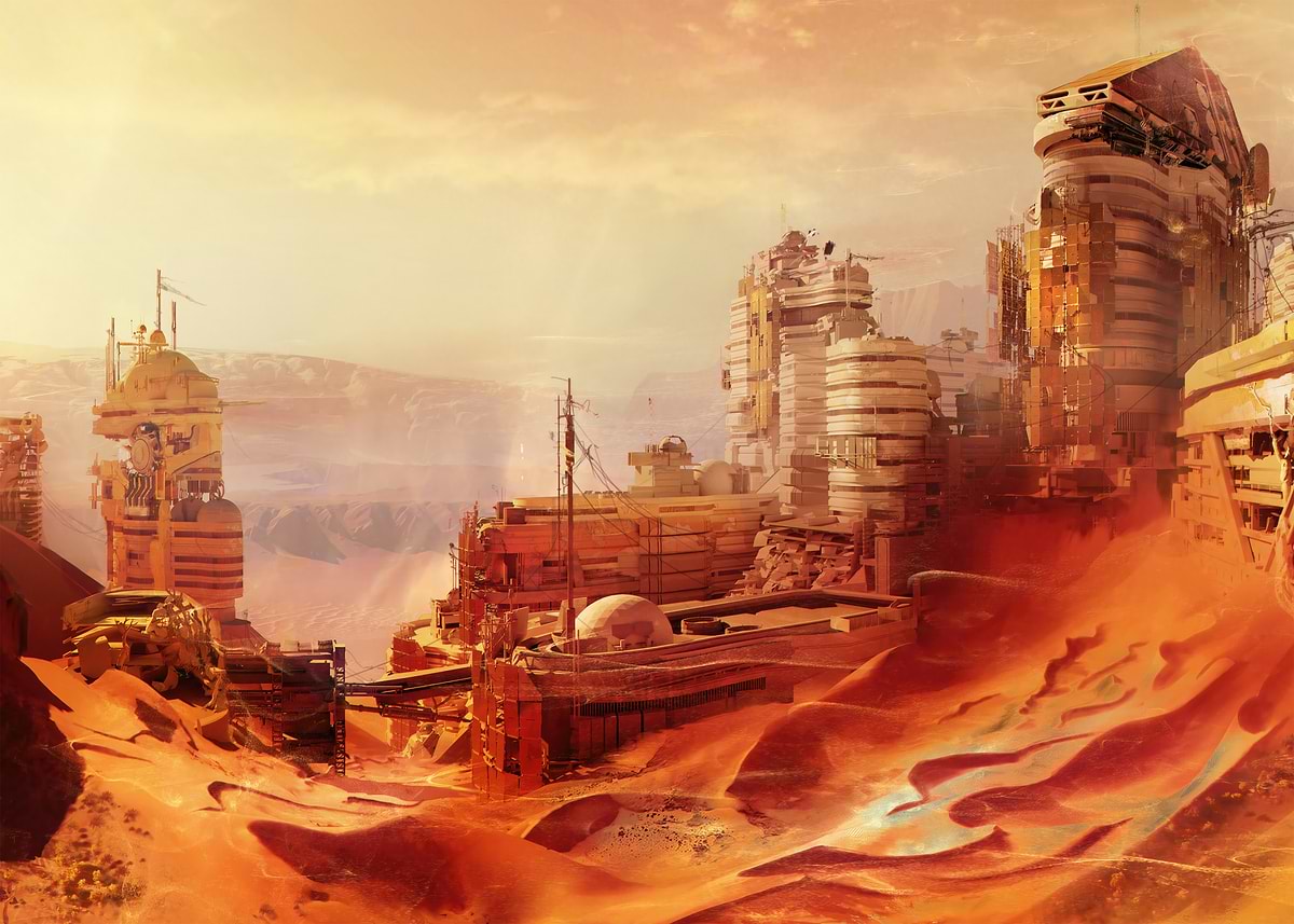 'Mars Concept Art' Poster, picture, metal print, paint by Destiny Game ...