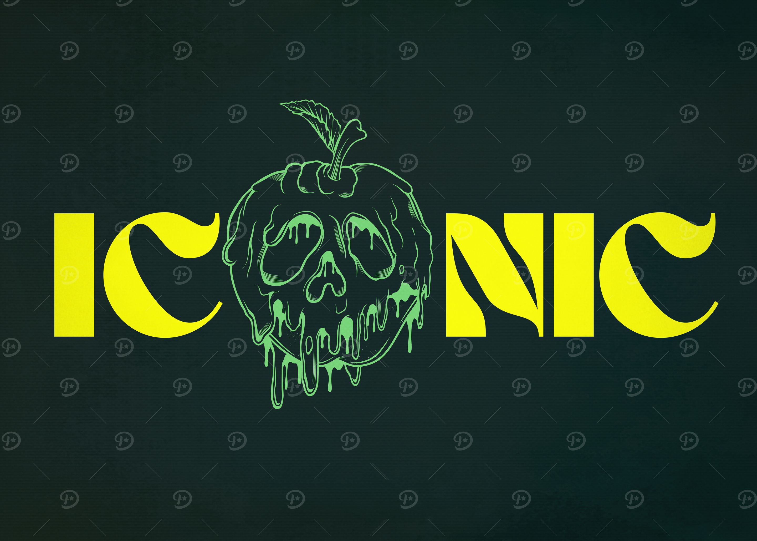 'Iconic Evil Apple' Poster, picture, metal print, paint by Disney ...