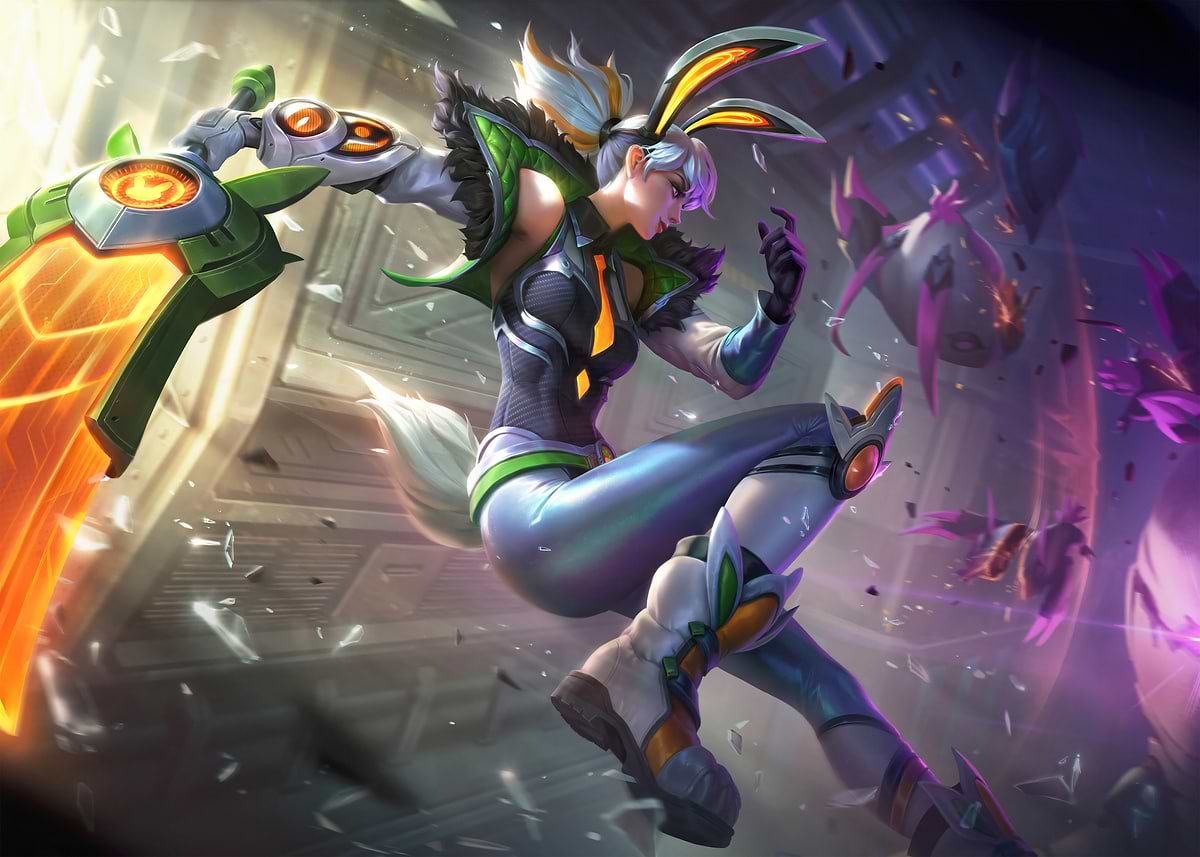'Battle Bunny Prime Riven' Poster, picture, metal print, paint by ...