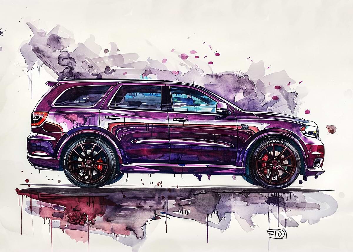 'SRT Hellcat AWD Redeye' Poster, picture, metal print, paint by ...