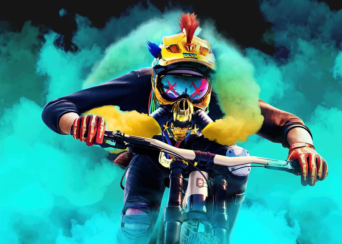 'RIDERS REPUBLIC game' Poster, picture, metal print, paint by gepeng ...