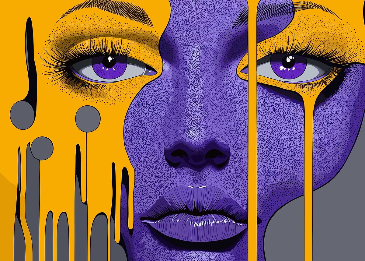 'Face Paint' Poster, picture, metal print, paint by Coffee Design ...