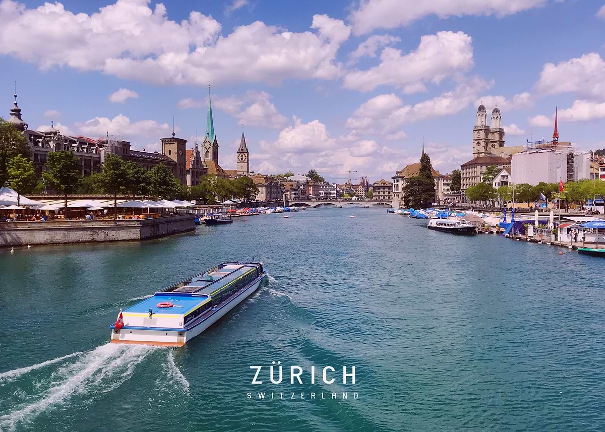 'Zurich ' Poster, picture, metal print, paint by Big City | Displate