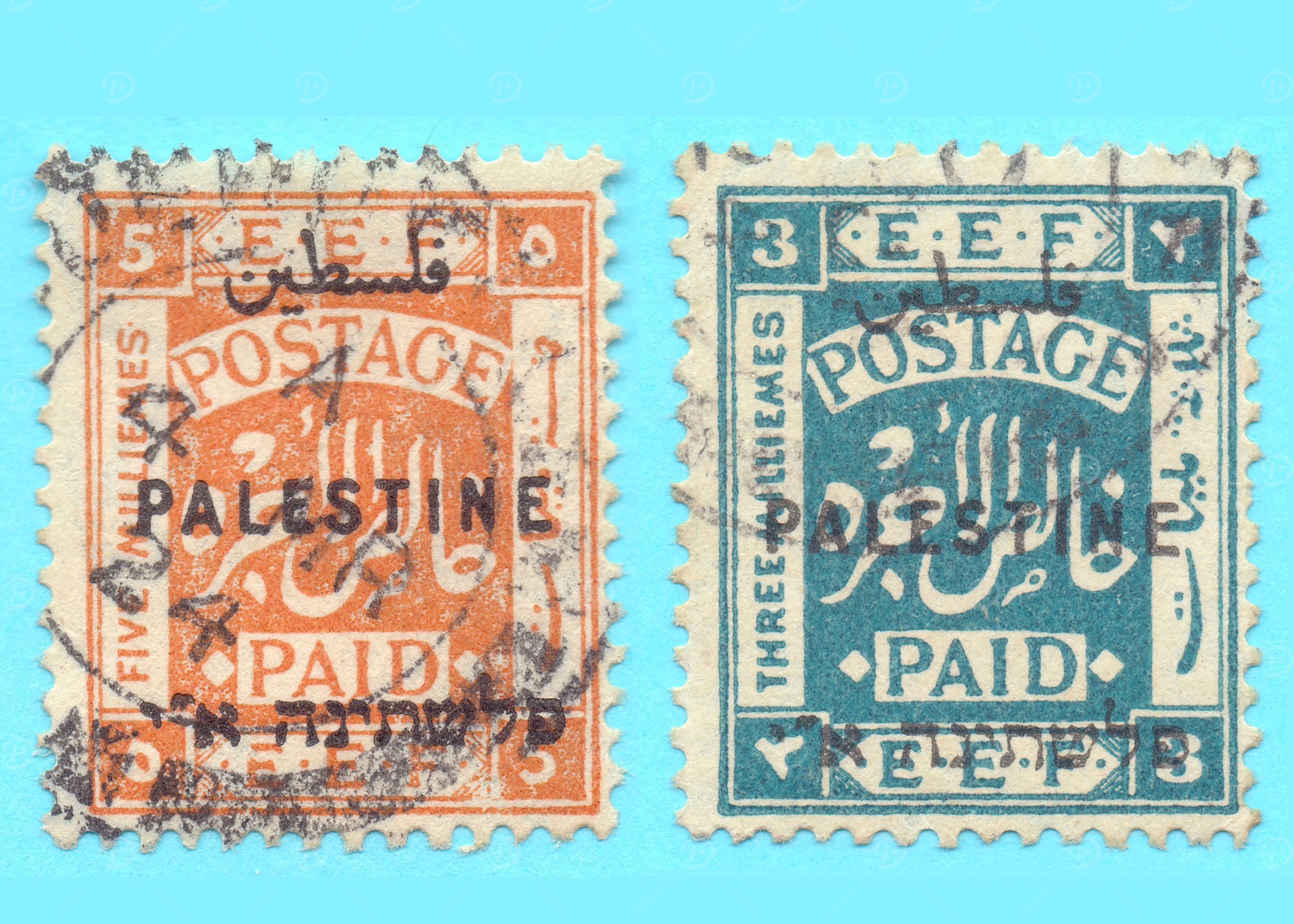 'Palestine Postage Stamps' Poster, picture, metal print, paint by ...