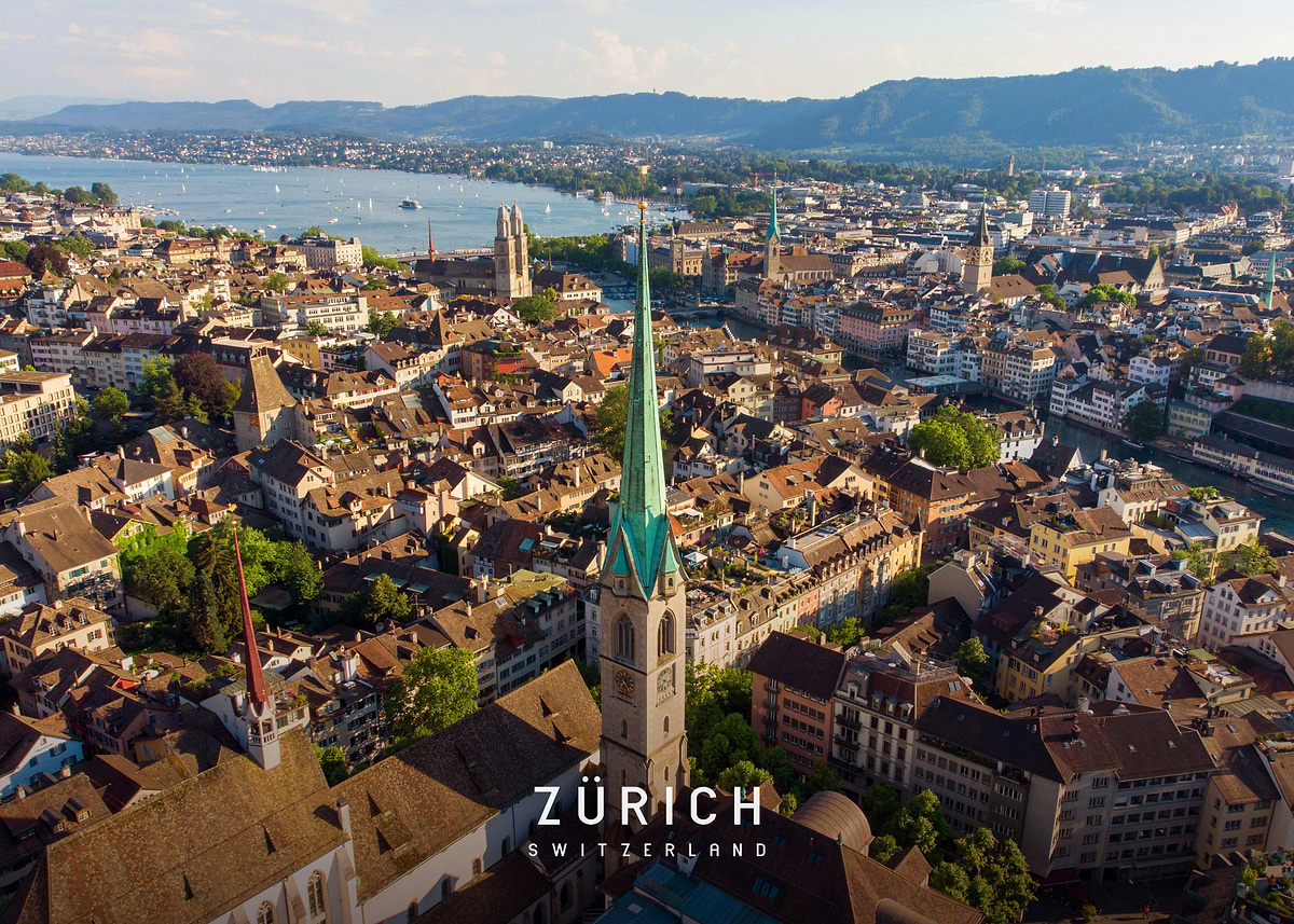 'Zurich ' Poster, picture, metal print, paint by Big City | Displate