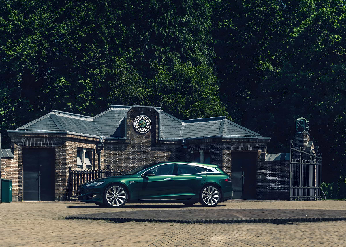 'Tesla Model S Wagon' Poster, picture, metal print, paint by Good ...