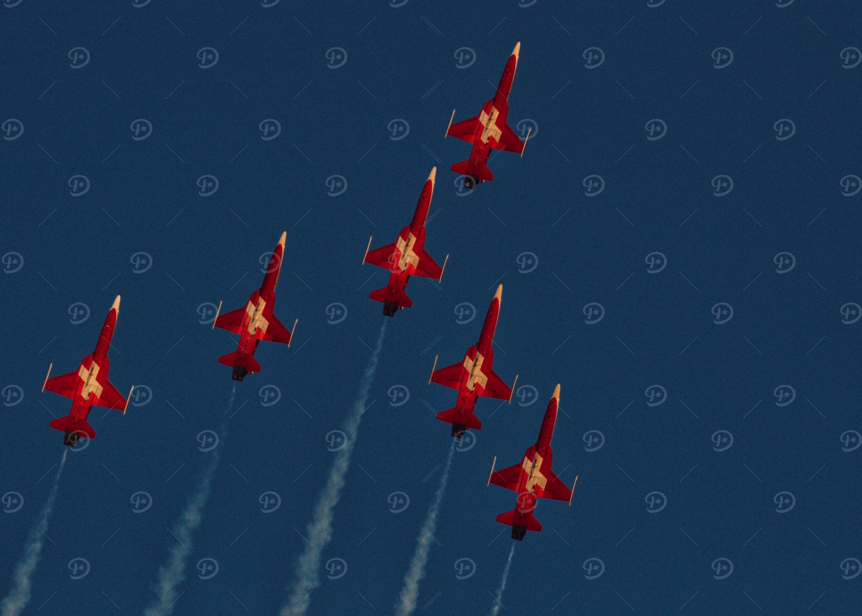 'Swiss Air Force Jet Display' Poster, picture, metal print, paint by ...