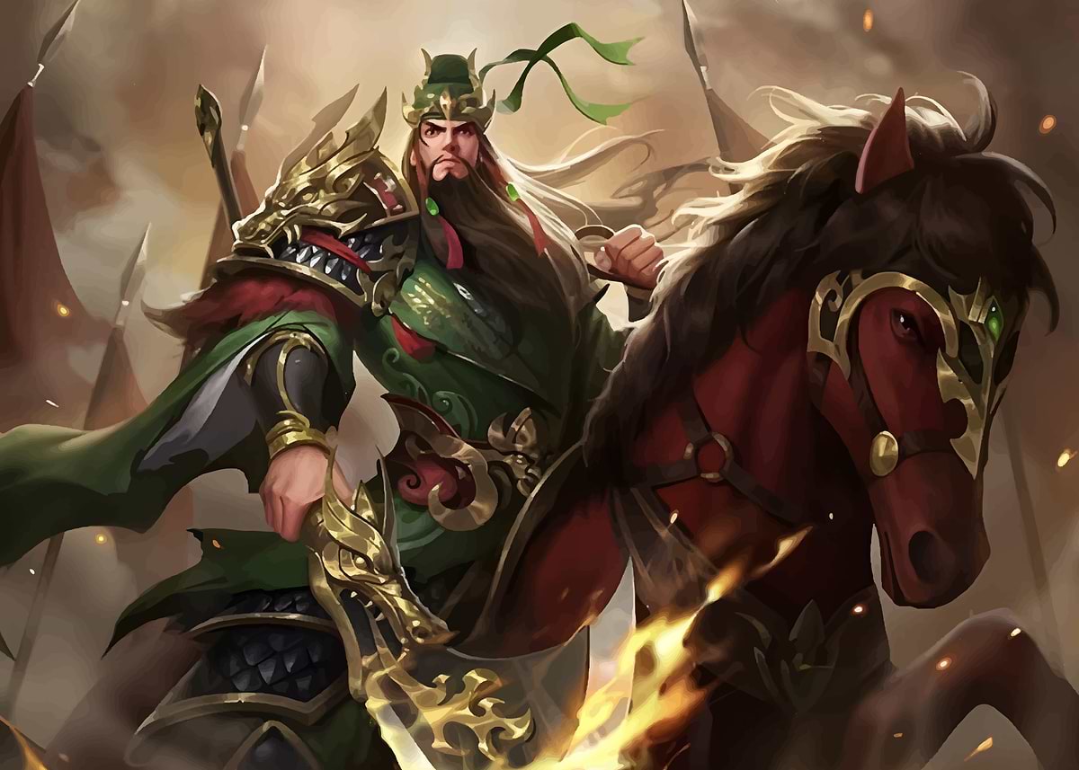 'Guan Yu Dinasty Warrior' Poster, picture, metal print, paint by Pepito ...