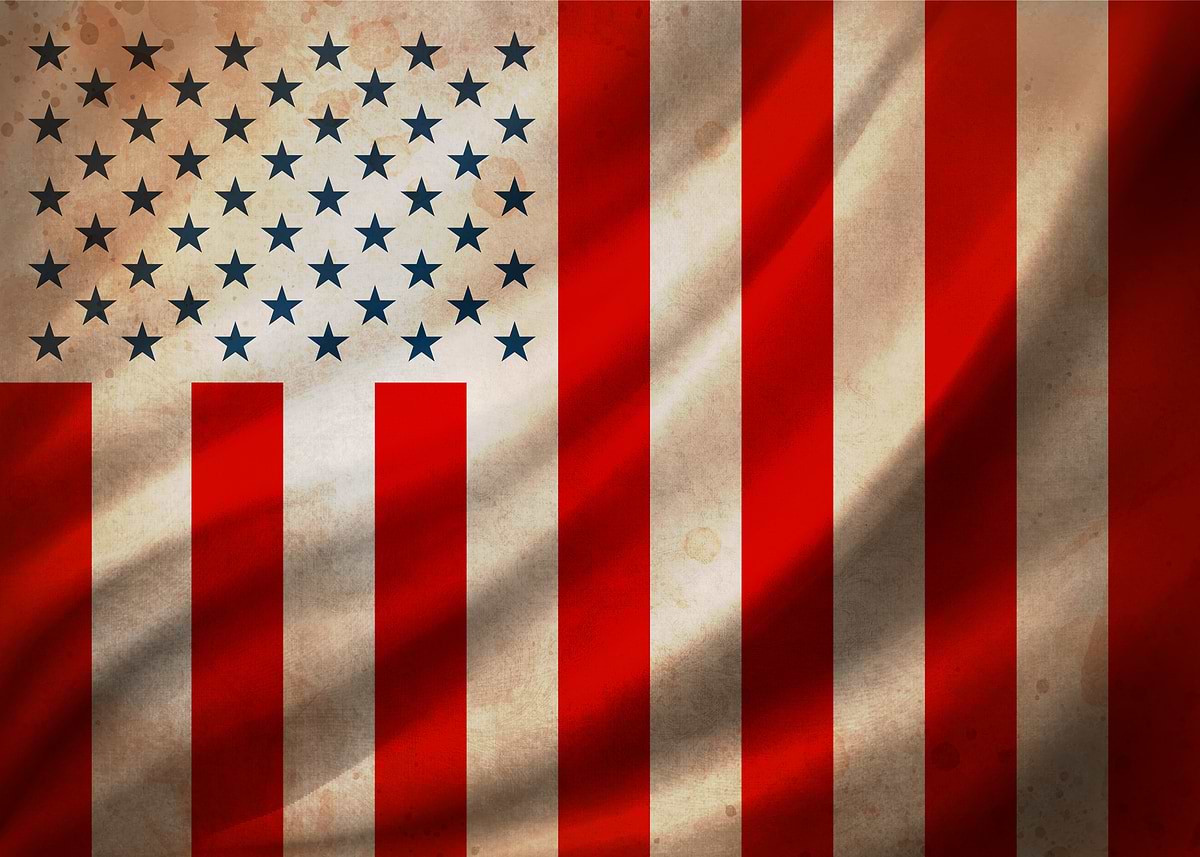 'American Civil Peace Flag | Weathered' Poster, picture, metal print ...