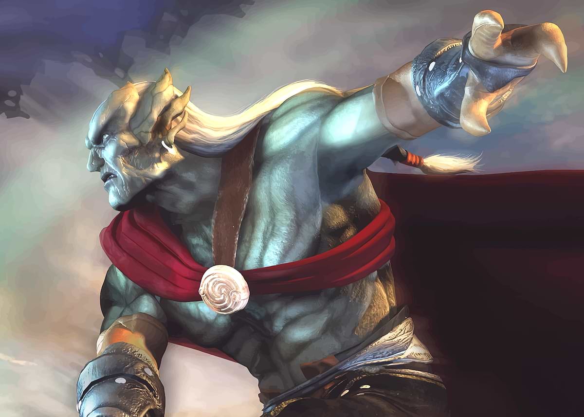 'Furious Warrior with Claws' Poster, picture, metal print, paint by the ...