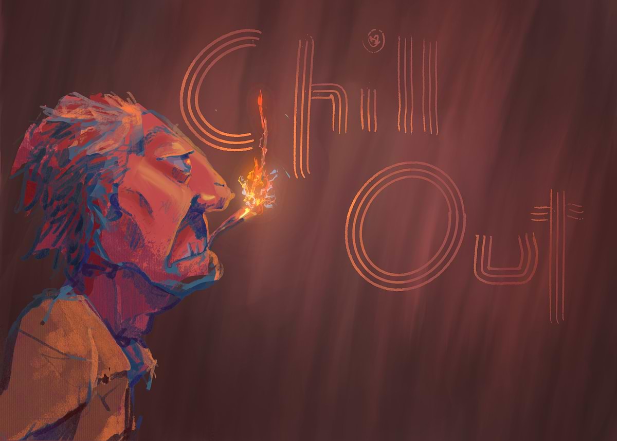 'Just chilling out' Poster, picture, metal print, paint by Samuel Lutz ...