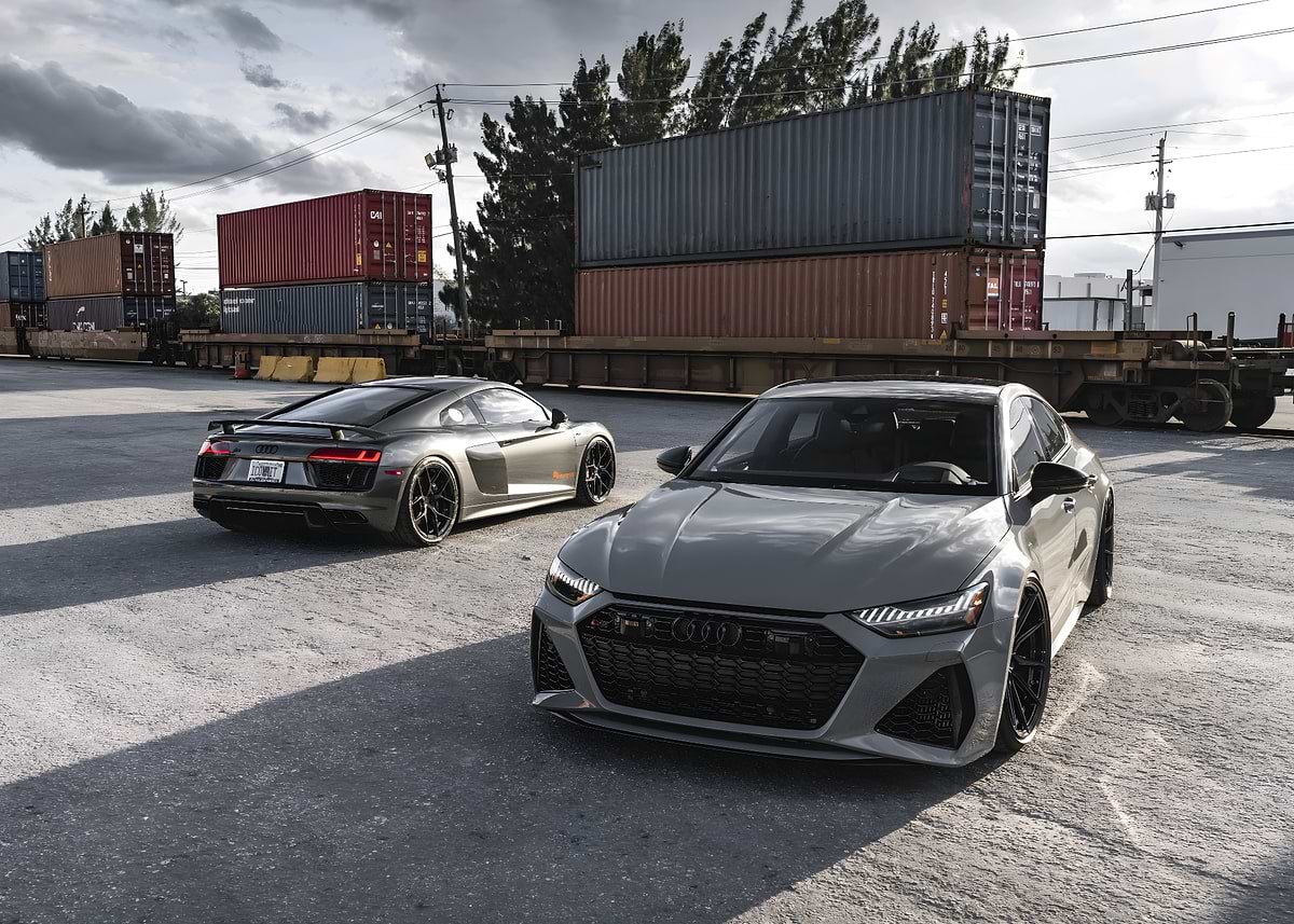 'Audi RS7 & R8' Poster, picture, metal print, paint by Sport Cars ...