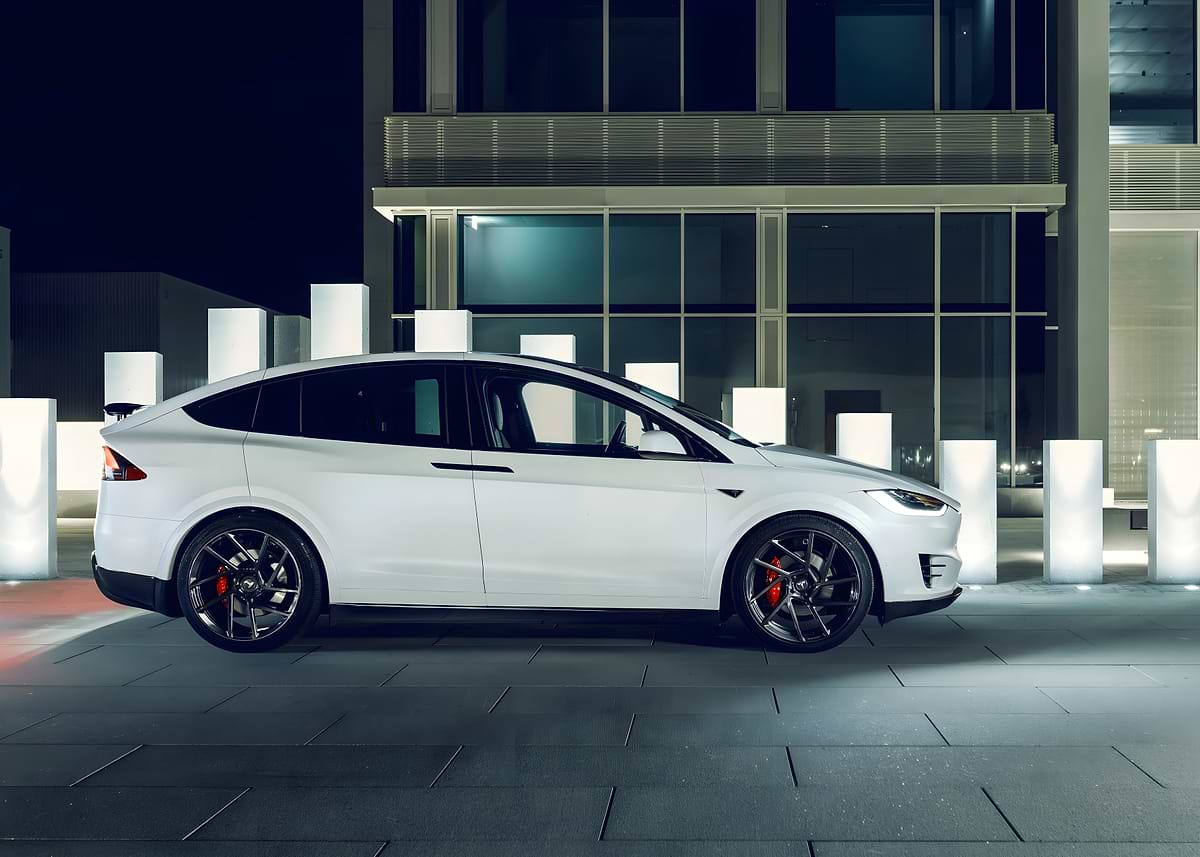 'White Tesla Model X' Poster, picture, metal print, paint by Good ...