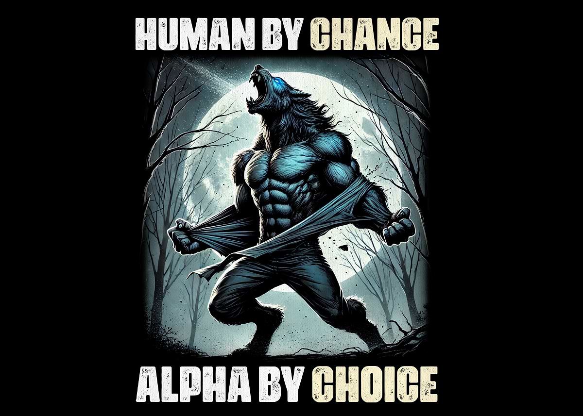 'Werewolf Alpha' Poster, picture, metal print, paint by ...