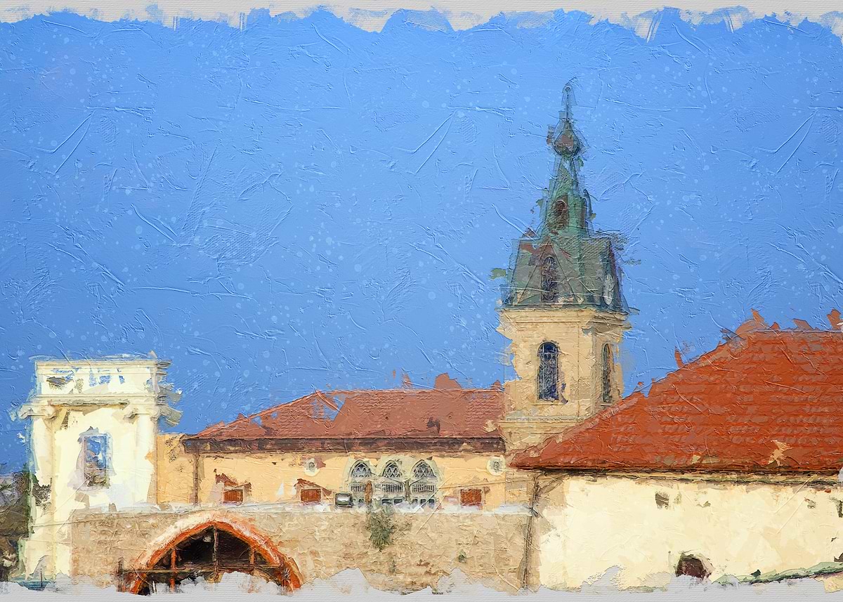 'Ottoman Clock Tower in Jaffa ' Poster, picture, metal print, paint by ...