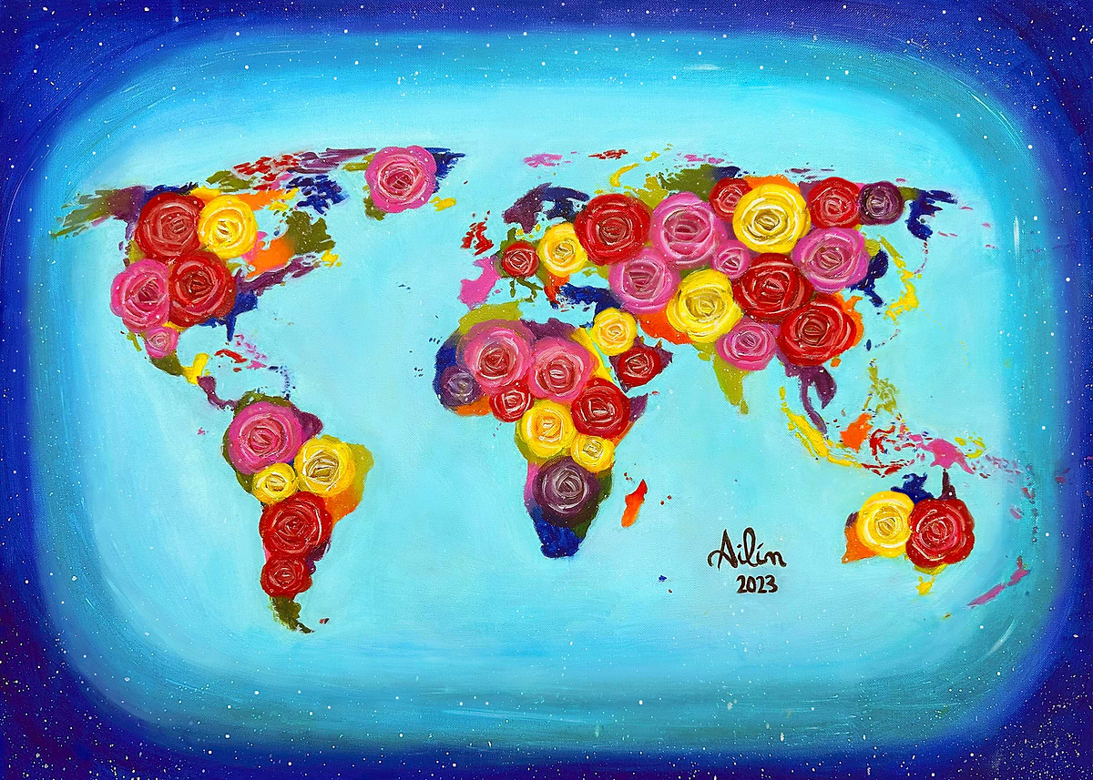 'My World View' Poster, picture, metal print, paint by AILIN KYUNG ...