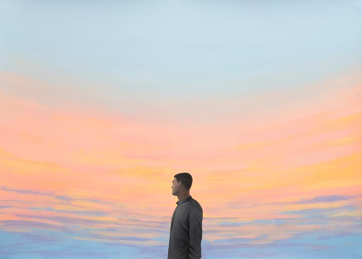 'sky4' Poster, picture, metal print, paint by Daniel Ordog | Displate