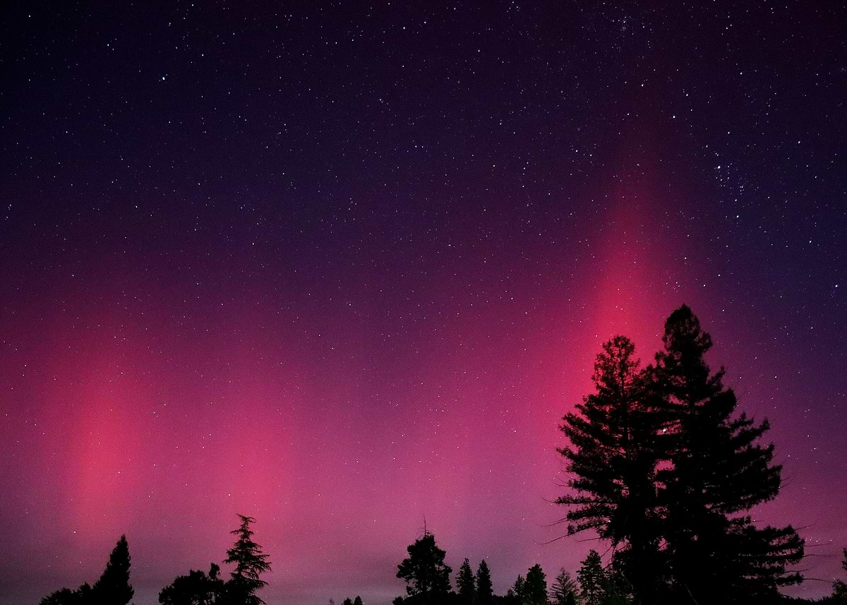 'Pink Aurora Borealis' Poster, picture, metal print, paint by Austin ...