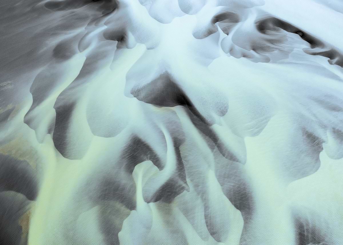 'Abstract River Patterns in Iceland' Poster, picture, metal print ...