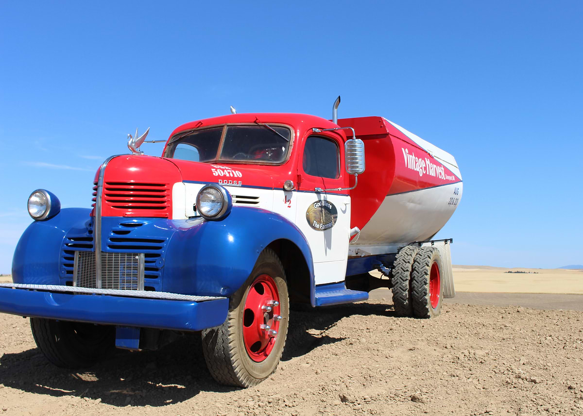 'Vintage Dodge Tank Truck' Poster, picture, metal print, paint by ...