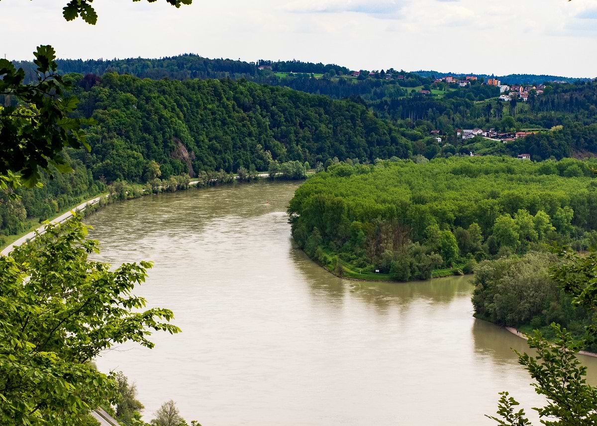 'River View near Passau' Poster, picture, metal print, paint by ...