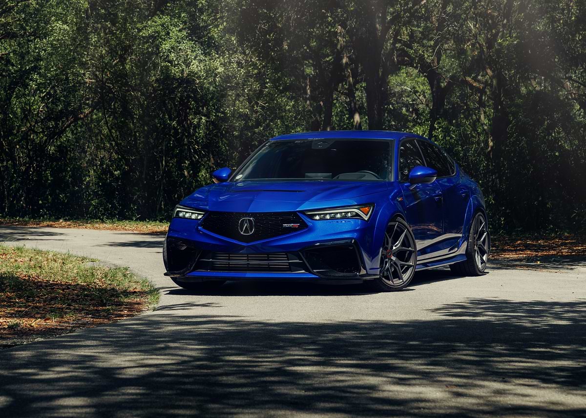 'Blue Acura TLX Type S' Poster, picture, metal print, paint by Rain ...