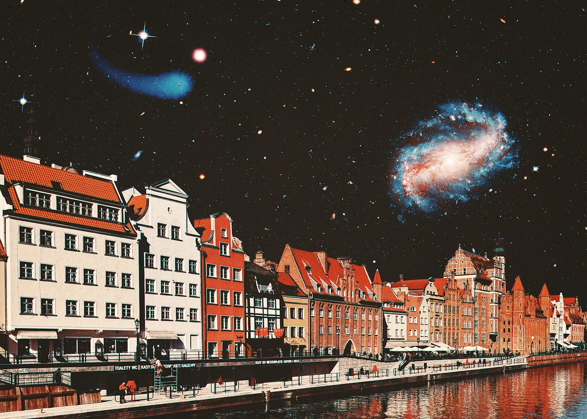 'Cosmic Port' Poster, picture, metal print, paint by doubleproper ...