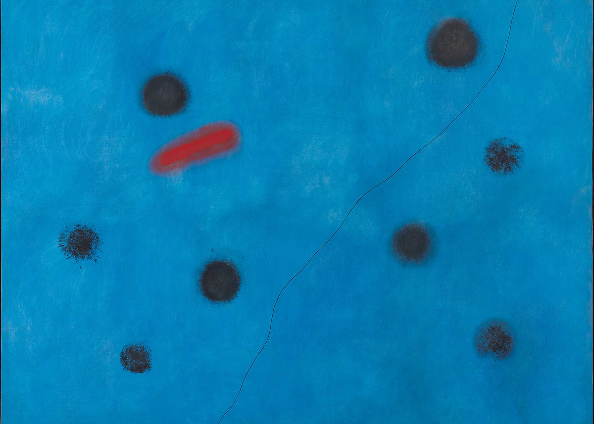 'Abstract Blue Painting Joan Miró' Poster, picture, metal print, paint ...