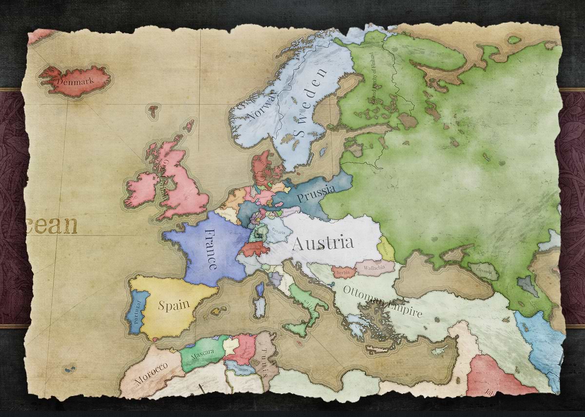 'Europe Sphere of Influence' Poster, picture, metal print, paint by ...