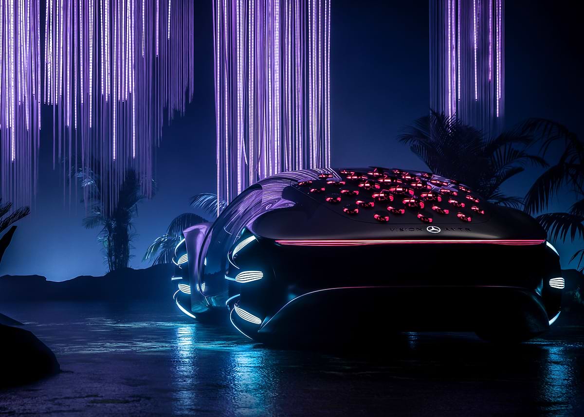'Futuristic Mercedes Concept Car' Poster, picture, metal print, paint ...