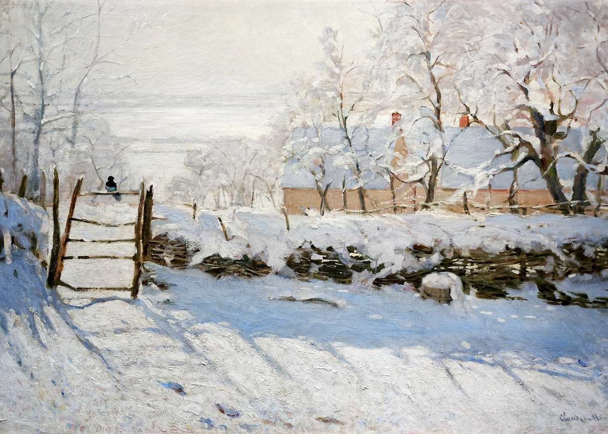 'Snowy Winter Landscape' Poster, picture, metal print, paint by Antique ...