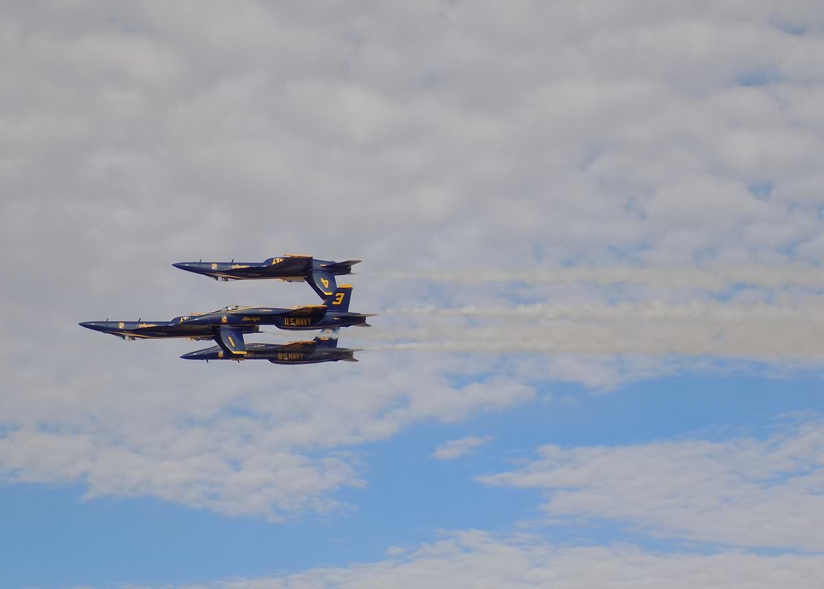 'Blue Angels Flight Formation' Poster, picture, metal print, paint by ...