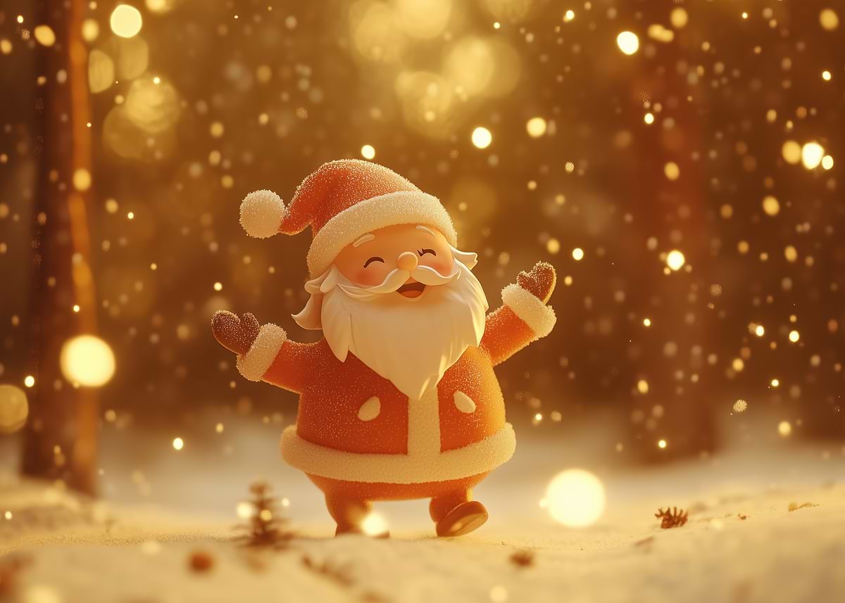 'Magical Santa: A Christmas Delight' Poster, picture, metal print ...