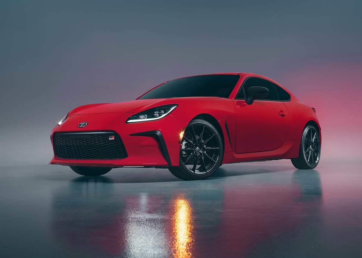 'Red Toyota GR86 Coupe' Poster, picture, metal print, paint by Rain ...