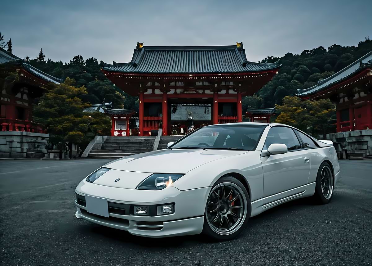 'Nissan 300ZX in Japan' Poster, picture, metal print, paint by Carlton ...