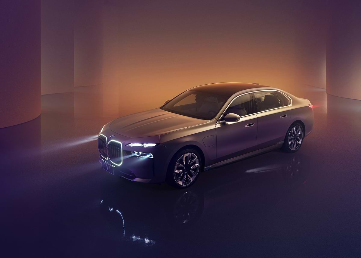 'BMW i7 Electric Sedan' Poster, picture, metal print, paint by Sportcar ...