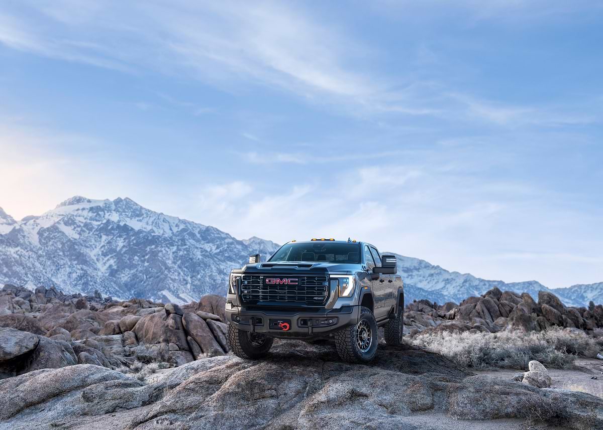 'GMC Sierra AT4X Off-Road Truck' Poster, picture, metal print, paint by ...
