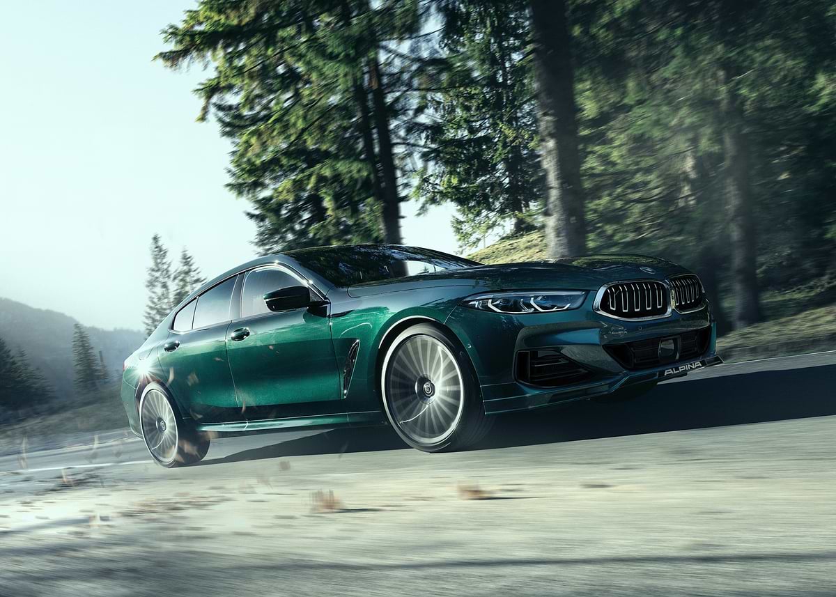 'BMW Alpina B8 Gran Coupe' Poster, picture, metal print, paint by Smart ...