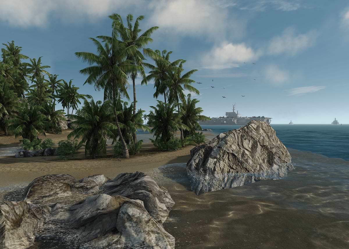 'Proxima Beach armada' Poster, picture, metal print, paint by Xavier ...