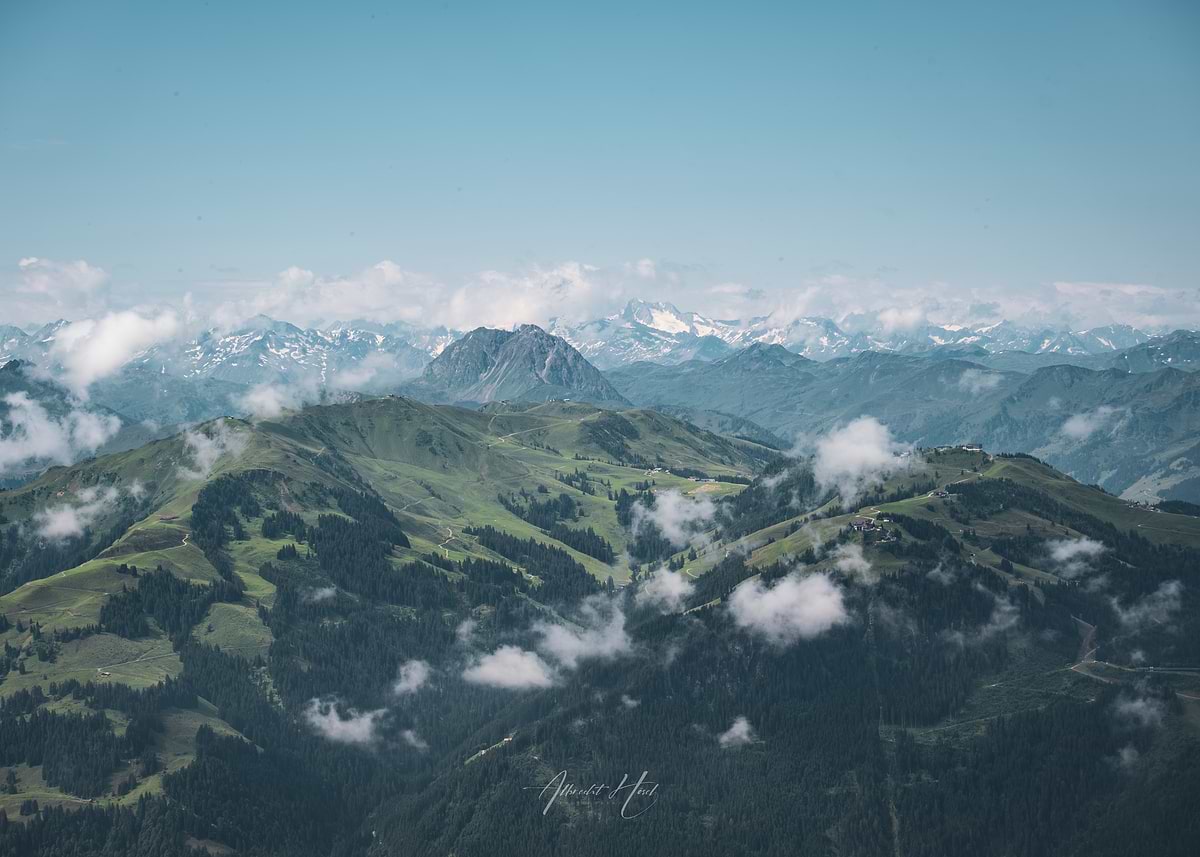 'Austrian Mountain Range 3' Poster, picture, metal print, paint by ...