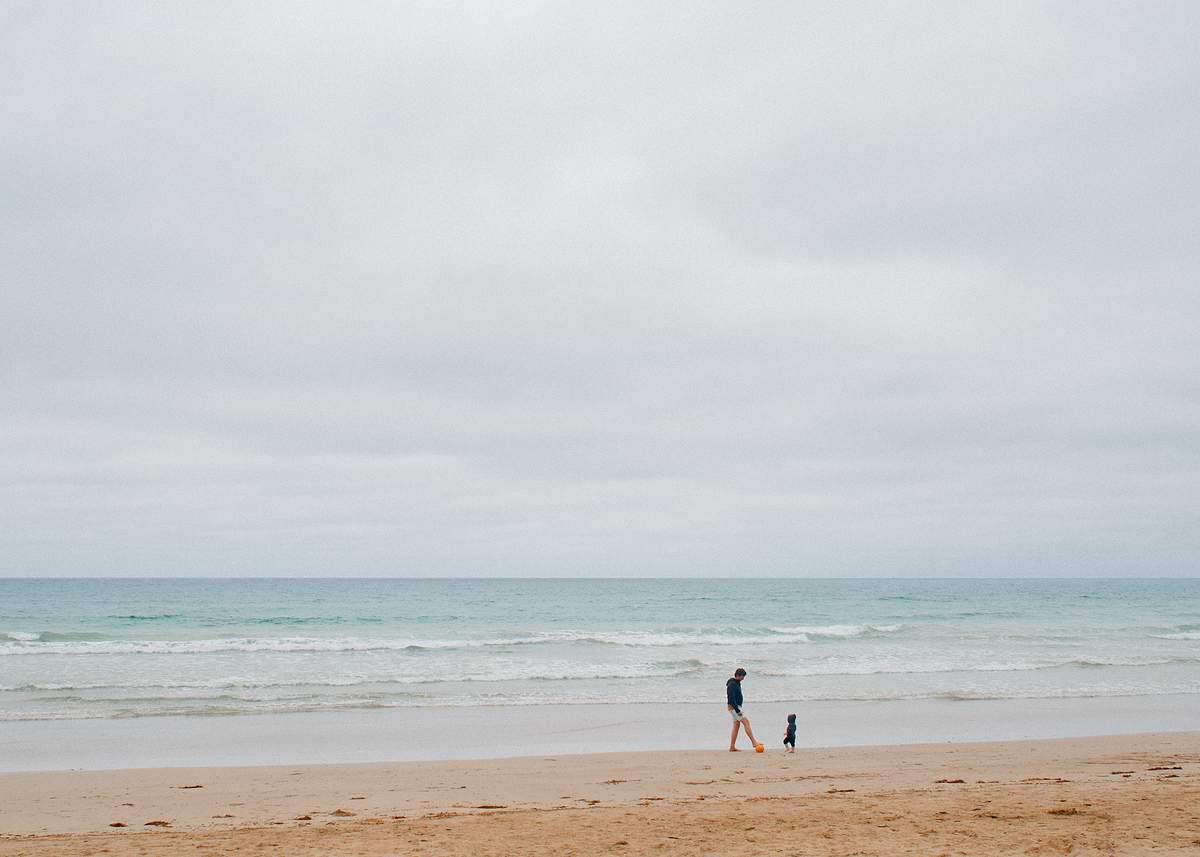 'Beachside Joy' Poster, picture, metal print, paint by SHNG ART | Displate