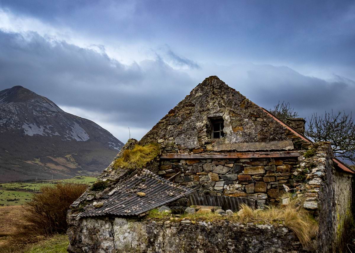 'Ruined Stone Cottage' Poster, picture, metal print, paint by Heston ...